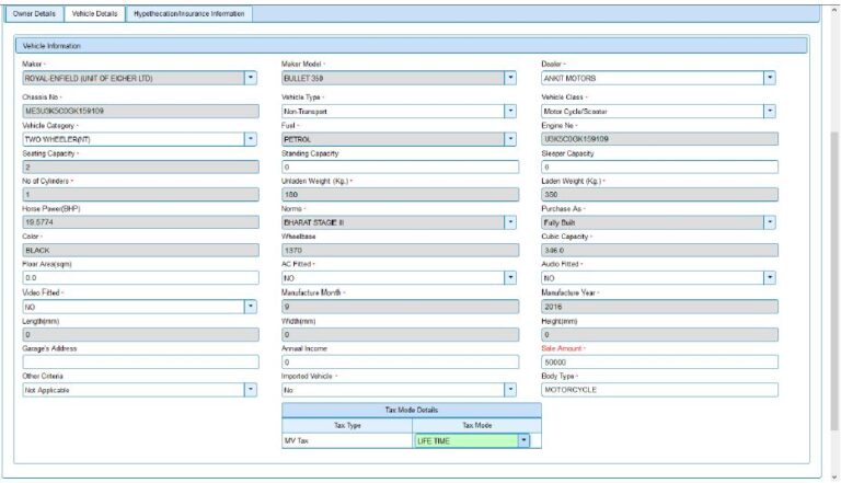 Online Payment of Motor Vehicle Taxes and Fees – Conditions – WBXPress