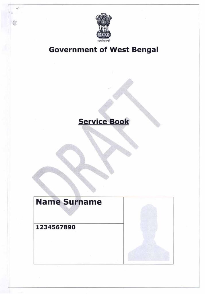 e-Service Book in IFMS-HRMS – Draft Format – WBXPress