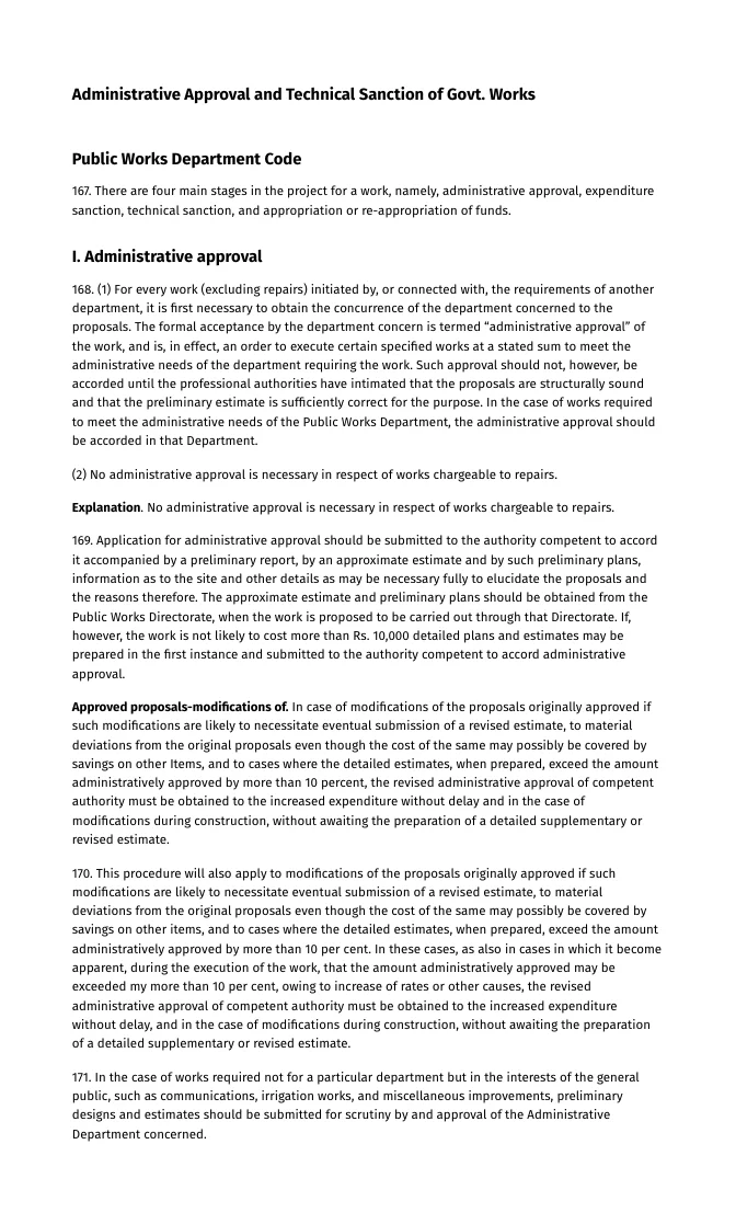 Administrative Approval and Technical Sanction of Govt. Works – PDF ...